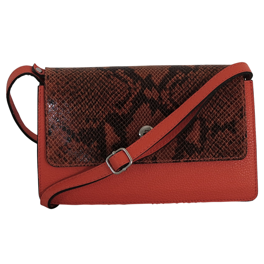 Sac bandoulière cuir python | Chapeau Tendance