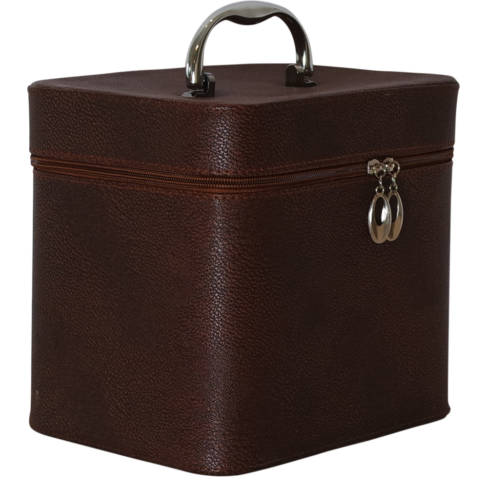 Grand vanity case lisse MANUELA | Chapeau Tendance